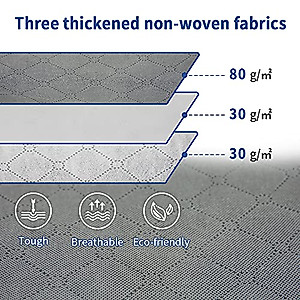 JERIA 6-Pack Extra Large Capacity Storage Bins with Clear Window, Closet Organizer and Clothes Storage Bags, Reinforced Handle and Sturdy Zipper (Grey)
