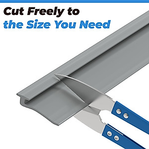 PalpitateC Shower Door T Drip Sweep Angled Gray Vinyl Framed Sweep fit for in Swing or Out Swing Doors Shower Door Bottom Sweep for Frameless Shower Door Seal 36" Long