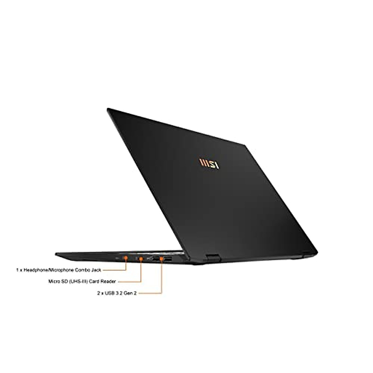 MSI Summit E16 Flip 16” QHD+ 120Hz Touchscreen 2-in-1 Business Laptop (Intel i7-1195G7, 16GB RAM, 2TB PCIe SSD) Long-Battery Life, Backlit, Killer WiFi 6E, Thunderbolt 4, Fingerprint, Win 11 Pro