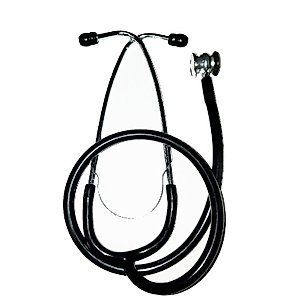 EMI Dual Head Infant/Pediatric Stethoscope in Black