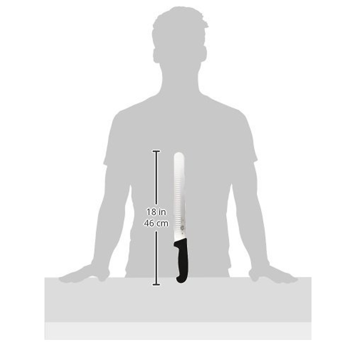 Victorinox 12 Inch Slicing Knife | High Carbon Stainless Steel Granton Blade For Efficient Slicing, Fibrox Pro Handle