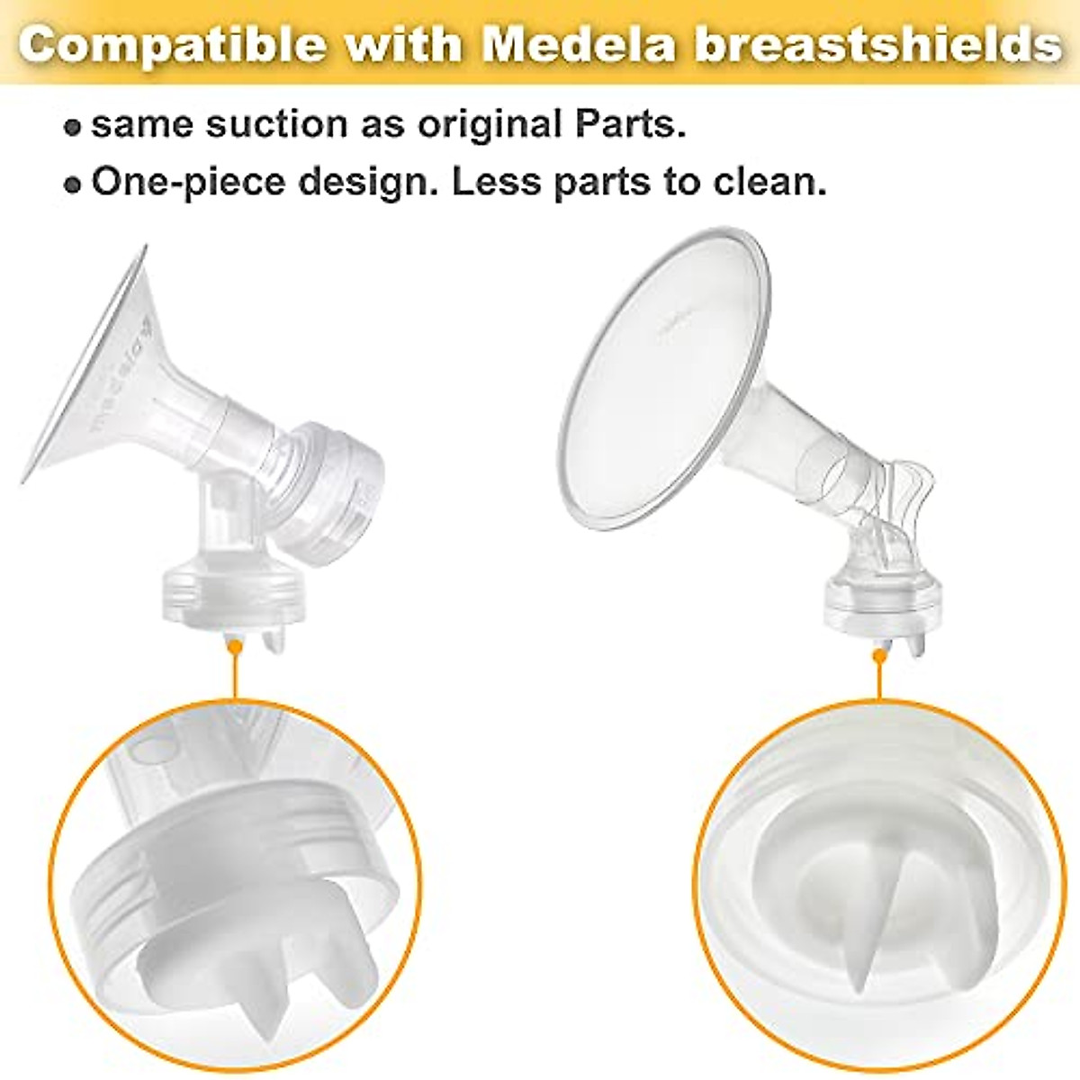 Nenesupply 4 pc Duckbill Valves Compatible with Medela and Avent Pumps Not Original Medela Pump Parts Work with Medela Pump in Style Medela Symphony Replace Medela Valve Membrane and Avent Valve
