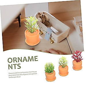 IMIKEYA 30 pcs Mini Flower Pot Succulents Artificial assesseries Artificial Succulent Plant Faux Floral Fake Potted Plant Mini Plant pots Mini Decoration Artificial Mini Potted Plants Moss