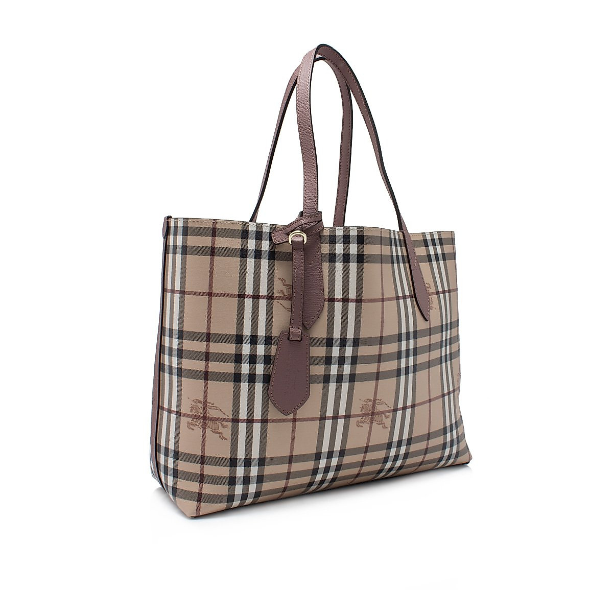Burberry Medium Reversible Leather Tote- Light Elderberry