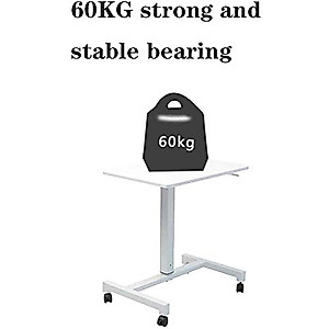 COTCLO Learn Office Computer Table Home Standing Automatic Pneumatic Adjustable Lifting Sofa Bed Lazy Mobile Office Computer Desk Speech Table