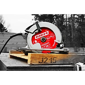 Diablo D0724A 7 1/4" Circular Saw Blade, 24 Tooth Framing Saw Blade 10 Pack, Tape Measure Included