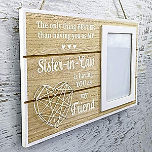 GIFTAGIRL Sister in Law Mothers Day or Birthday Gifts - Lovely Sister in Law Gifts with a Beautiful Message and Meaning. A Very Unique Gift Idea for Any Occasion, and Arrive Beautifully Gift Boxed