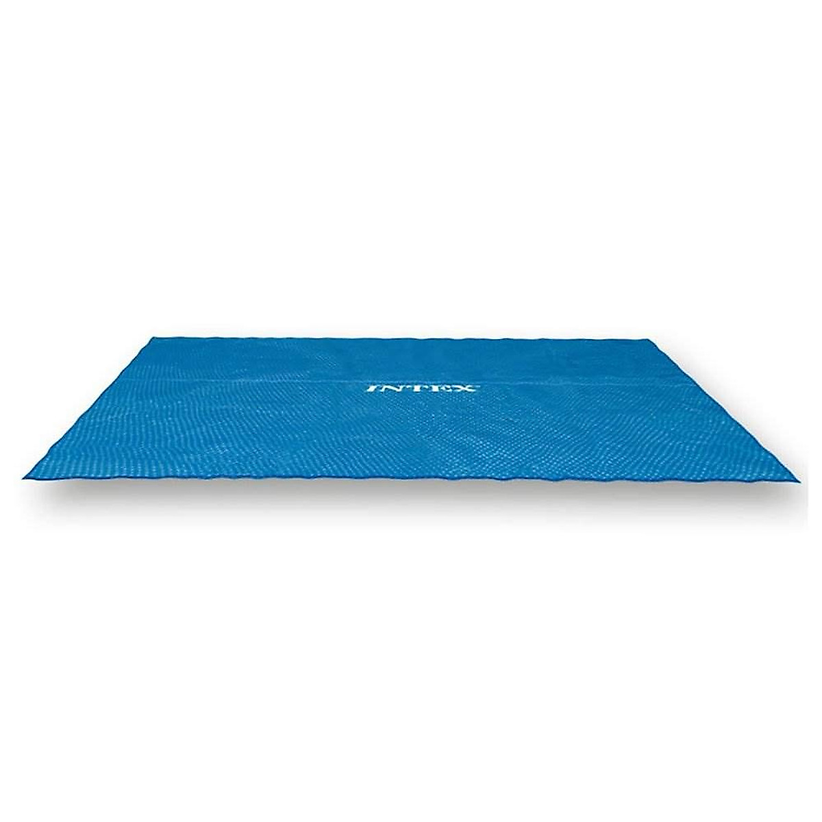 Intex Rectangular Solar Frame Set Swimming Pool Cover with Heat Retention, Easy Installation, and Own Carry Bag for Pools, Blue