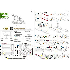 Metal Earth Fascinations Wild West Revolver 3D Metal Model Kit Bundle with Tweezers