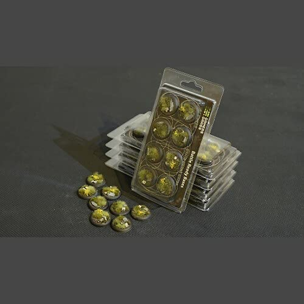 Gamers Grass Battle Ready Bases: Highland Round Lip 30mm (x8)