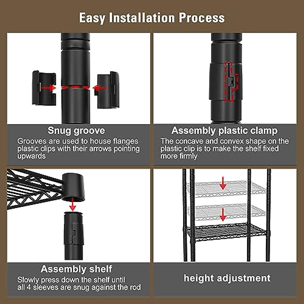 5-Tier Laundry Room Storage Shelf, Space-Saving Metal Clothes Drying Rack with Adjustable Shelves, Bathroom Towel Rack, Wire Basket, and Rotatable Hooks -Ideal for Over Washer and Dryer Organization