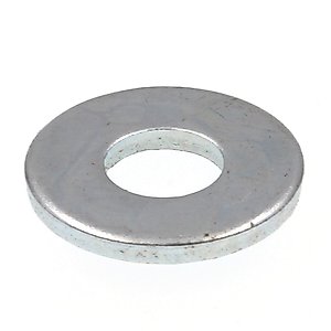 Prime-Line 9080576 Flat Washers, SAE, #10 X 1/2 In. OD, Zinc Plated Steel (50 Pack)