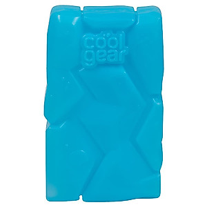 Cool Gear 4-Pack Fat Ice Pack | Reusable Ice Blocks for Lunch Box, Coolers, & More | BPA Free with Non-Toxic Freezer Gel | Keeps Food Cold & Fresh