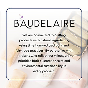 Baudelaire Exfoliating Soap, Sea Loofa Bath Soap & Body Soap, Natural Soap, Triple Milled with 100% Natural Fragrance, 2% Seaweed and Sustainable Palm Oil - 5 oz (COMES IN 6 PIECE BOX!)