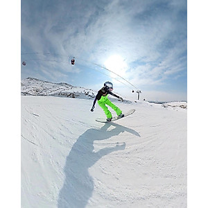 SEARIPE Womens Ski Pants Waterproof Ski Bibs Women Insulated Snow Bibs Adjustable Overalls Ripstop Snowboard Pant(Bean,L) Red Wine