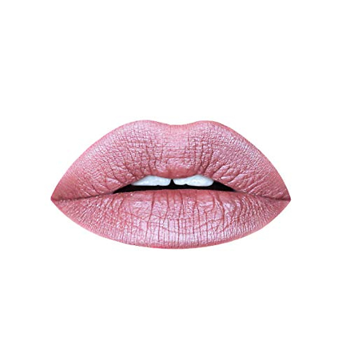 Aromi Dusty Rose Metallic Liquid Lipstick, Rosy Pink Nude Lip Color, Shimmery Finish, Waterproof, Long Lasting, Vegan, Cruelty-Free, Handmade (Pixie Dust)