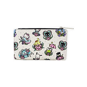 Loungefly Sanrio Hello Kitty Characters Tattoo Allover-Print Flap Wallet
