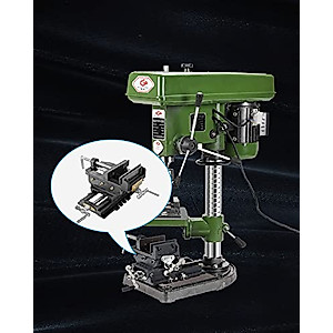GYZJ 𝟔" 𝐂𝐫𝐨𝐬𝐬 𝐒𝐥𝐢𝐝𝐞 𝐕𝐢𝐬𝐞 Drill Press Milling Vise, 𝟔 in Jaw Width, 𝟔.𝟏 in Max Jaw Opening, Bench Mount Clamp Machine Vice Holder Clamping Tool for CNC Woodworking Milling Machine
