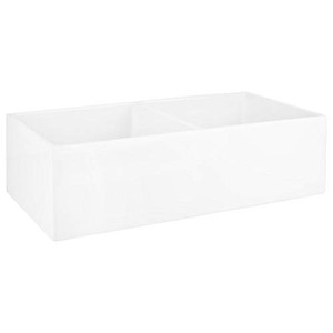 Signature Hardware 433925-36 Torun 36" Farmhouse 50/50 Double Basin Fireclay Kitchen Sink