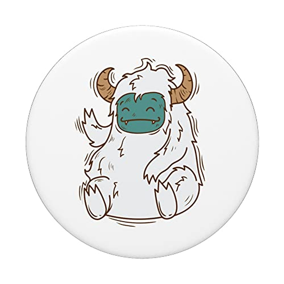 Yeti waves and rejoices Snowman PopSockets Swappable PopGrip