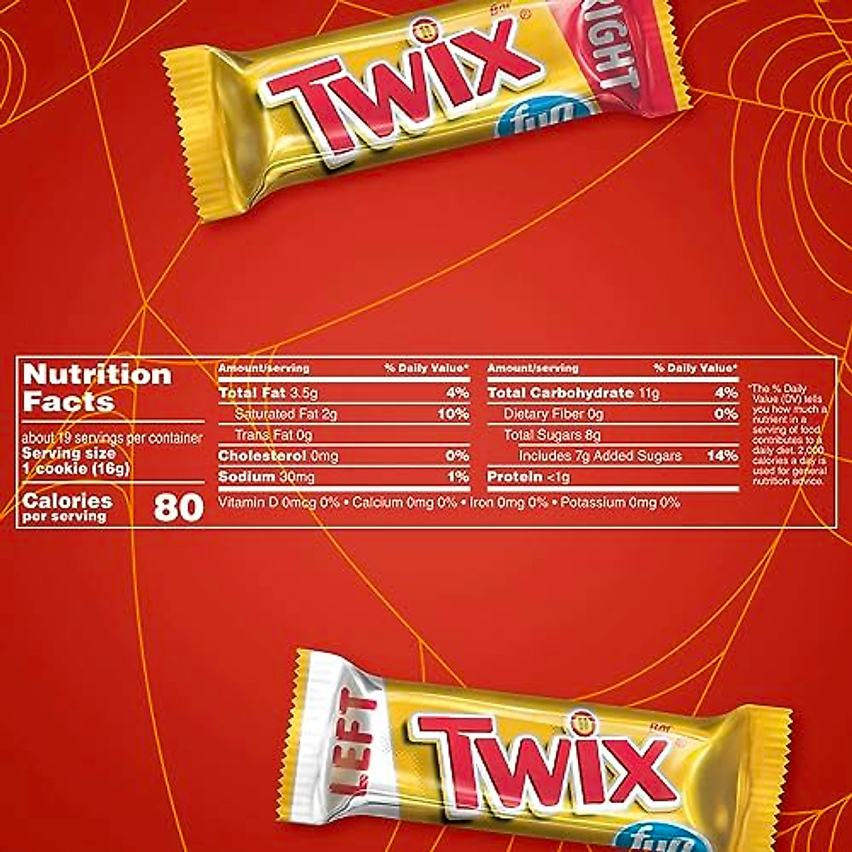 TWIX Fun Size Caramel Cookie Chocolate Candy Bars - 10.83 oz Bulk Candy Bag