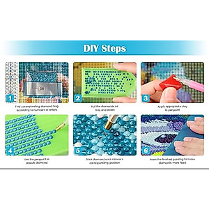 Peacock flower Diamond Painting Diamond Art DIY Paint by Numbers 5D Diamond Painting Kits for Adults, Large Diamond Dots Crystal Gem Art Rhinestone Crafts for Home/Room/Wall Decor (40 X 20 Inch),C276