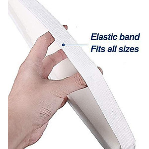 10 Pack Safety Face Shield, All-Round Protection Headband with Clear Anti-Fog Lens, Lightweight Transparent Shield with Stretchy Elastic Band (10)