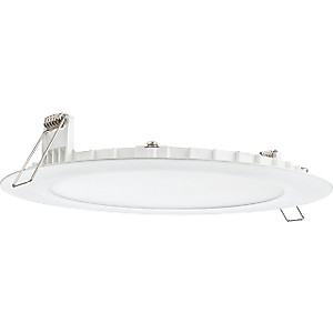 Juno WF6 SWW5 90CRI CP6 MW M2 Round LED Wafer Downlight, 120 Volts, Switchable Color Temperature 2700K/3000K/3500K/4000K/5000K, Triac Dimming, 6-Inch Ultra Thin Trim (Six Pack), Matte White