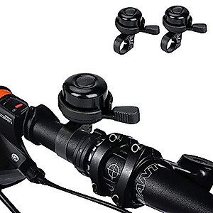 2PCS Bike Bell,Classic Brass Bicycle Bell Loud Crisp Clear Sound,Mountain, Road, Beach Cruiser, City, Sport Bikes, Bicycle Bike Bell for Adults Kids Boy Girls