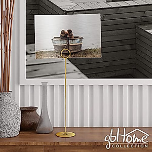 Gray Bunny 12 Pieces Gold Table Number Holders 12 Inches Tall Metal Place Card Holders for Photos, Food Signs, Memo Notes, Weddings, Restaurants, Birthdays