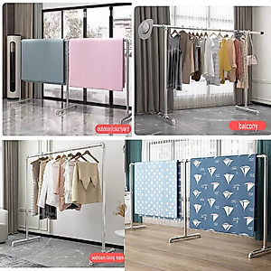 JIAHESHYP Industrial Pipe Clothing Rack, Free Standing Hanger, Commercial Heavy Duty Detachable Clothes Rail Metal Garment Rail,for Clothing Storage Display (Size : 120 * 150cm)