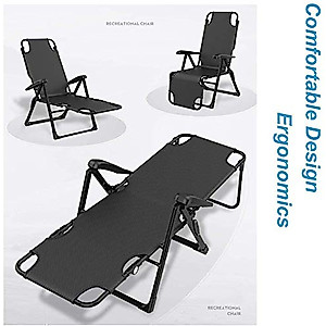 ガードレール Recliners Folding Sunloungers Heavy Duty Garden Chair Reclining Portable Sun Lounger Deck Chairs Zero Gravity