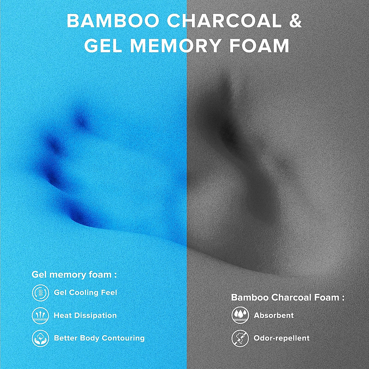 TXO Twin Mattress, 8 Inch Medium Firm Hybrid Mattress with Pocketed Spring and Bamboo Charcoal Gel Memory Foam, Anti-Pilling Cover, Motion Isolation, Cool and Dry Sleep, Twin Size Mattress in a Box