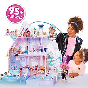 L.O.L. Surprise! Winter Disco Chalet Wooden Doll House with Exclusive Family & 95+ Surprises, Multicolor