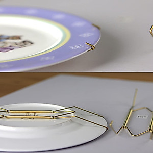 Bettli 20 Pack Plate Hanger 4 6 8 10 Inches Wall Plate Hangers Decorative Wire Plate Hanger with 20 Wall Hooks 30LB 50LB