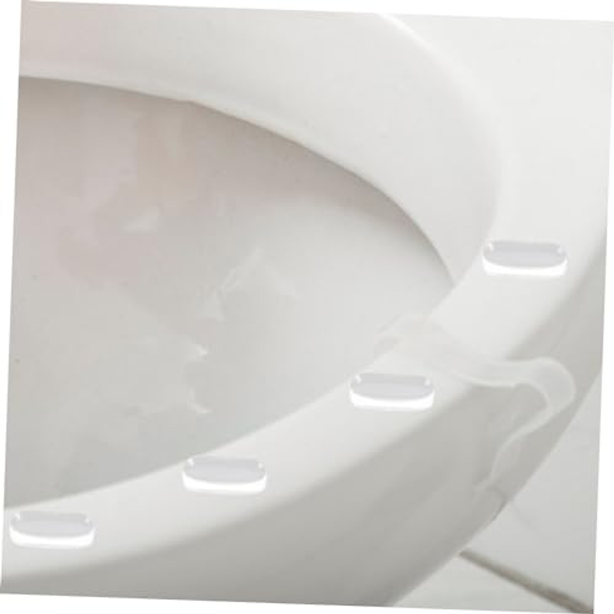 COOLHIYA 20pcs Toilet Seat Cushion Toilet Covers Toilet Gaskets Cabinet Bumpers Clear Cabinet Door Stoppers Toilet Seat Bumper Toilet Seat Bidet Replacement Kit Toilet Bumper