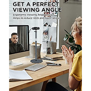 Nycetek Webcam Stand, Light Stand Tripod with 360° Rotatable Ballhead for DSLR Camera, Ring Light, Webcam, Desktop Tripod for Video Recording, Shooting, Game Streaming, YouTube