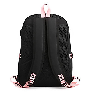 Marketair Anime Backpack School Backpack Laptop Bag Large Casual Daypack BookBag Cosplay Backpack For Girls