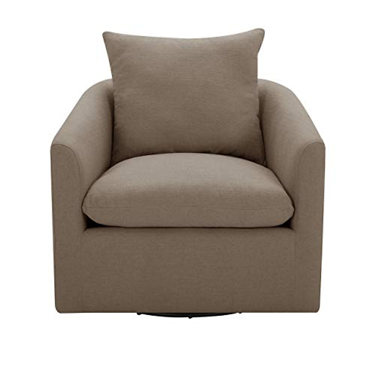 Amazon Brand – Stone & Beam Elisabet Upholstered Swivel Chair, 33.5"W, Slate