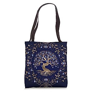 Tree of Life Evil Eye Ornament Tote Bag