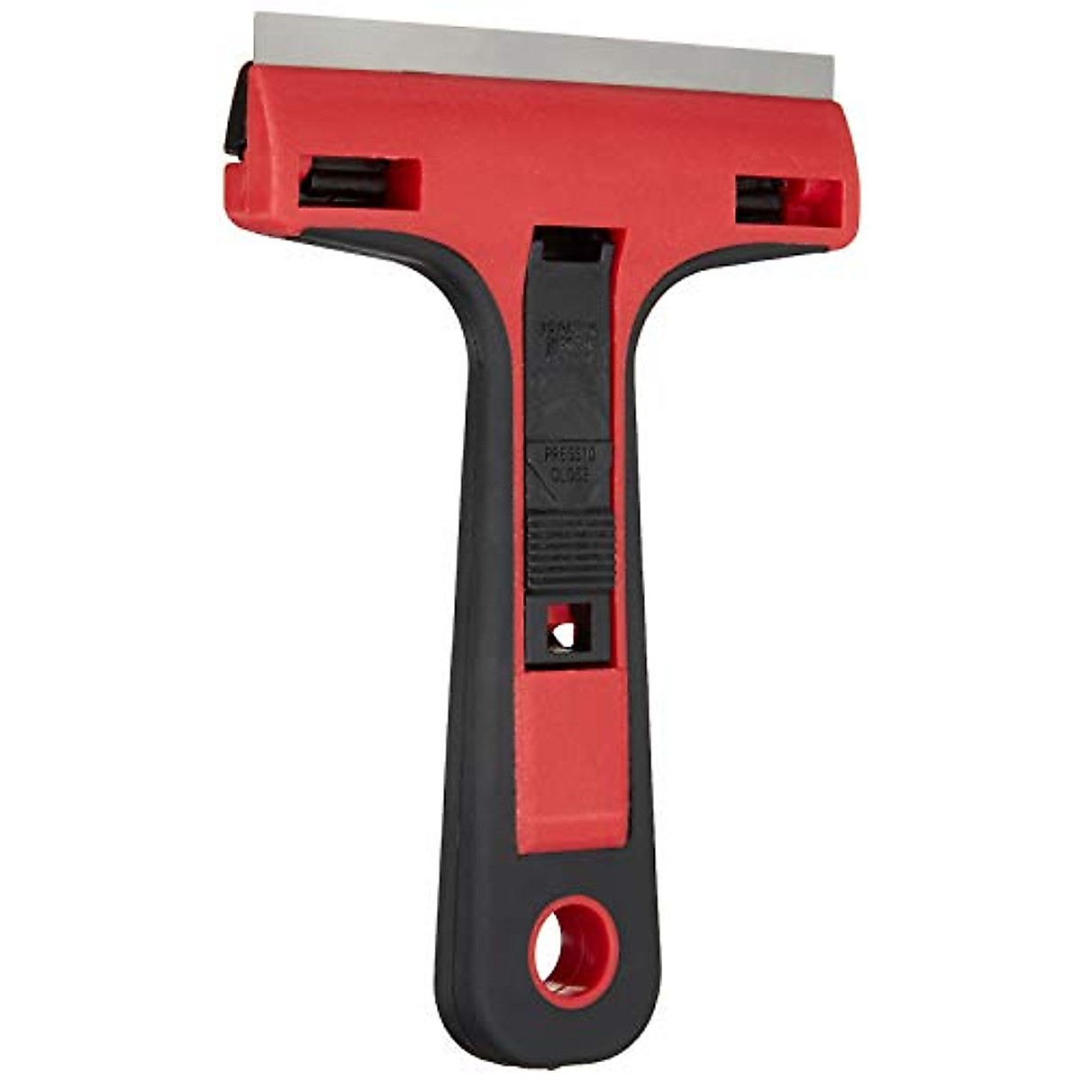 Amazon Basics 4" Glass and Tile Scraper with Soft Grip