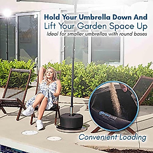 Gravipod 14 Round Umbrella Base Weight - Up to 50 lbs