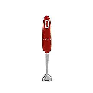 SMEG Hand Immersion Blender and Food Processor, Red