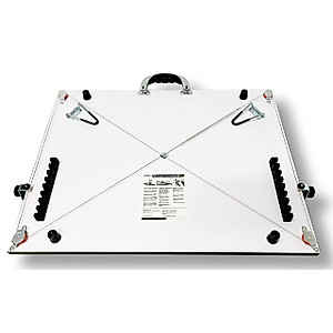 Proartek Drafting PK00019 Model PXB42 Portable Drafting Drawing Board 30" x 42"; PXB Series; Adjustable Aluminum Parallel Straightedge; Carry Handle; Architecture Tool for Students and Professionals