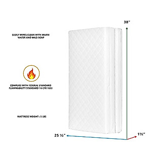 Dream On Me Nimble Trifold Playmat/Excellent Support/Durable Vinyl Cover/Greenguard Gold Environment Safe playmat