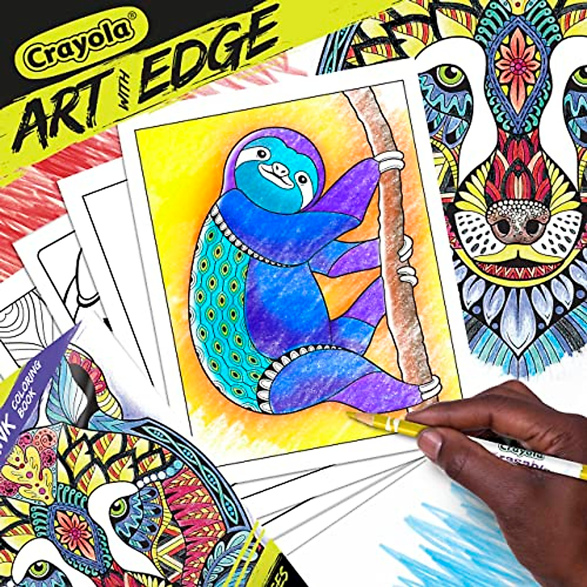 Crayola Jungle Animal Coloring Book, Teen and Adult Coloring, 32 Pages