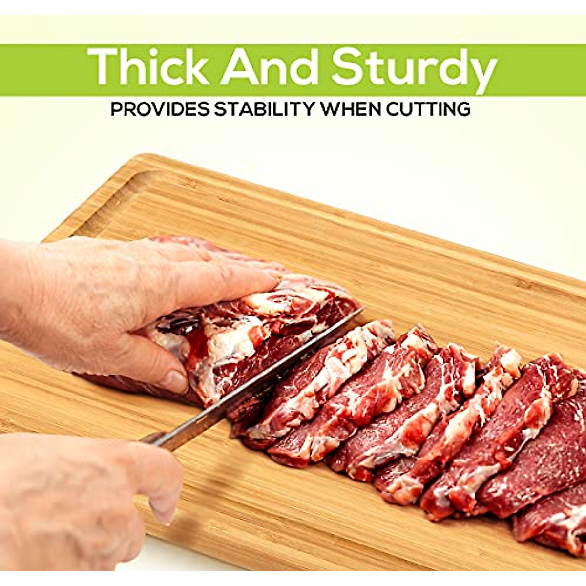 Utopia Kitchen Extra Large Bamboo Cutting Board (Natural, X-Large)