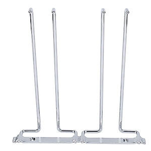 Fdit Metal Wine Glass Rack, Stainless Steel Wine Glasses Holder Wall Mount Stemware Rack Storage Shelf Bar for The Cabinet