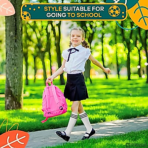 V TOWER 6 Pairs Soccer Socks for Girls Knee High Socks White Soccer Socks Youth Long Socks for Boys Black Socks for Boys 8-10 Years