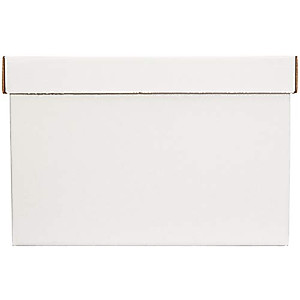 Amazon Basics Medium Duty Storage/Filing Boxes with Lid and Handles - Legal/Letter Size, 16.2 x 12.5 x 10.5 inches, 12-Pack